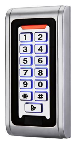 KEYPAD SLIM - Wired Metal Case Waterproof 12V DC